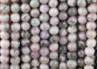 China Natural Unakite Jade Round Loose Bead Strands 4mm to 12mm for DIY Jewelry Making for sale