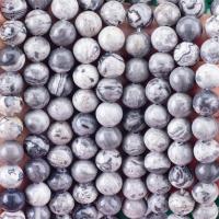 China 8mm Natural Map Stone Gemstone Beads 45cm Strand for Jewelry Making Healing Crystal for sale