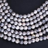 China 8mm Natural Map Stone Gemstone Beads 45cm Strand for Jewelry Making Healing Crystal for sale