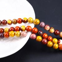 China 8mm Natural Egg Yolk Stone Gemstone Beads 45cm Strand for Jewelry Making DIY for sale