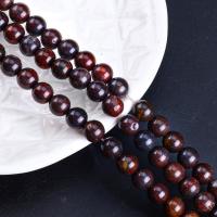 China Natural Red Flower Jasper Round Beads 4-12mm Loose Strands for DIY Jewelry Making for sale