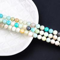 China Natural Amazonite Round Beads 4-12mm Loose Bead Strands for DIY Jewelry Making for sale