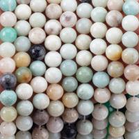 China Natural Amazonite Round Beads 4-12mm Loose Bead Strands for DIY Jewelry Making for sale