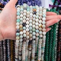 China Natural Amazonite Round Beads 4-12mm Loose Bead Strands for DIY Jewelry Making for sale