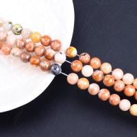 China Natural Red Plum Blossom Stone Beads 8mm 45cm Strand for Jewelry Making DIY for sale