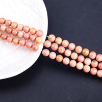 China 8mm Redwood Grain Gemstone Healing Crystal Stone Beads 45cm for Jewelry Making for sale
