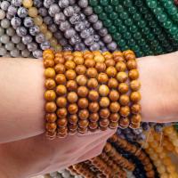China Natural Wood Jasper Round Loose Beads 4-12mm for DIY Jewelry Making 10 Strands for sale