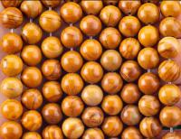 China Natural Wood Jasper Round Loose Beads 4-12mm for DIY Jewelry Making 10 Strands for sale