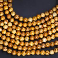 China Natural Wood Jasper Round Loose Beads 4-12mm for DIY Jewelry Making 10 Strands for sale
