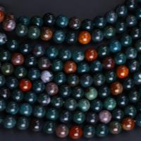 China Natural Blood Stone Round Beads 4-12mm Loose Strands for DIY Jewelry Making for sale