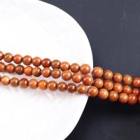 China Natural Gold Sandstone Round Beads 4-12mm Loose Bead Strands for DIY Jewelry Making for sale