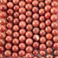 China Natural Gold Sandstone Round Beads 4-12mm Loose Bead Strands for DIY Jewelry Making for sale