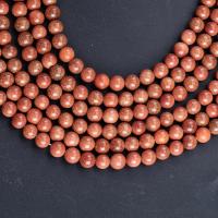 China Natural Gold Sandstone Round Beads 4-12mm Loose Bead Strands for DIY Jewelry Making for sale