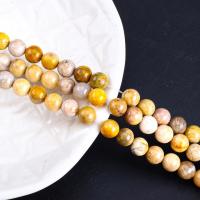 China Natural Chrysanthemum Stone Round Beads 4-12mm Loose Strands for DIY Jewelry Making for sale