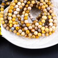 China Natural Chrysanthemum Stone Round Beads 4-12mm Loose Strands for DIY Jewelry Making for sale