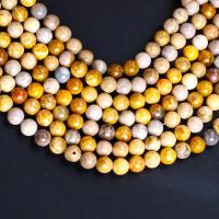 China Natural Chrysanthemum Stone Round Beads 4-12mm Loose Strands for DIY Jewelry Making for sale