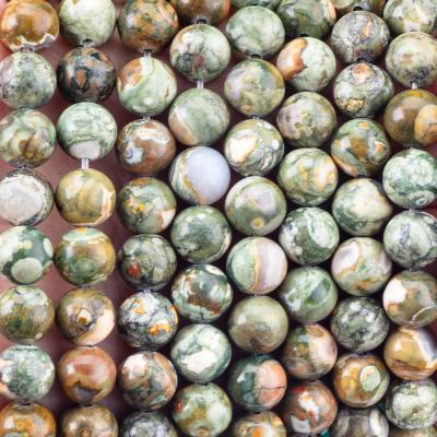 China Natural Kambaba Jasper Round Beads 4-12mm Loose Strands for DIY Jewelry Making for sale