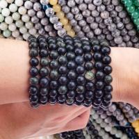 China Natural Crystal Gemstone Curbstone Round Bead Loose Strands 4mm 6mm 8mm 10mm 12mm DIY Jewelry Making for sale