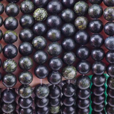 China Natural Crystal Gemstone Curbstone Round Bead Loose Strands 4mm 6mm 8mm 10mm 12mm DIY Jewelry Making for sale