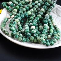 China Natural Crystal Blue Spotted Round Bead Loose Strands 4-12mm for DIY Jewelry Making for sale