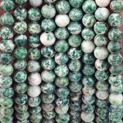 China Natural Crystal Blue Spotted Round Bead Loose Strands 4-12mm for DIY Jewelry Making for sale