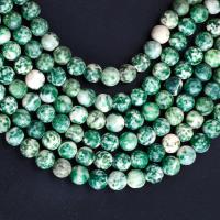 China Natural Crystal Blue Spotted Round Bead Loose Strands 4-12mm for DIY Jewelry Making for sale