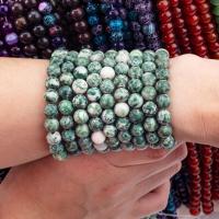 China Natural Crystal Blue Spotted Round Bead Loose Strands 4-12mm for DIY Jewelry Making for sale