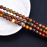 China Natural Red Turquoise Round Loose Beads 4-12mm 10 Strands for DIY Jewelry Making for sale