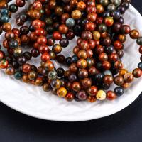 China Natural Red Turquoise Round Loose Beads 4-12mm 10 Strands for DIY Jewelry Making for sale