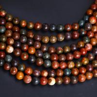 China Natural Red Turquoise Round Loose Beads 4-12mm 10 Strands for DIY Jewelry Making for sale