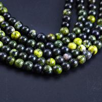 China Natural Serpentine Jade Round Beads 4-12mm Loose Strands for DIY Jewelry Making for sale