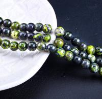 China Natural Serpentine Jade Round Beads 4-12mm Loose Strands for DIY Jewelry Making for sale