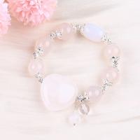 China White Agate Crystal Big Bead Bracelet 8mm Healing Energy Unisex Jewelry Daily Wear for sale
