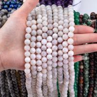China 8mm White Crazy Lace Agate Loose Beads Natural Round Stone for DIY Jewelry Making for sale