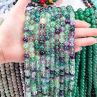 China 8mm Colored Fluorite Gemstone Beads Healing Crystal Stone Strand 45cm for Jewelry Making for sale