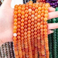 China Natural Red Aventurine 8mm Round Crystal Beads for Jewelry Making Bulk Strands for sale