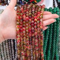 China 8mm Clear Flower Agate Stone Beads 45cm Strand for Jewelry Making DIY Healing for sale