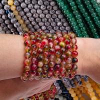 China 8mm Clear Flower Agate Stone Beads 45cm Strand for Jewelry Making DIY Healing for sale