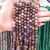 China 8mm Natural Wooden Jasper Round Loose Beads for Jewelry Making Bulk Wholesale for sale
