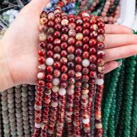 China Natural Red Jasper Gemstone Beads 8mm Round Polished for DIY Jewelry Making Bulk Strands for sale