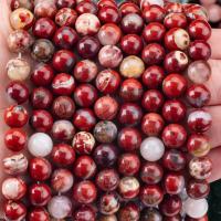 China Natural Red Jasper Gemstone Beads 8mm Round Polished for DIY Jewelry Making Bulk Strands for sale