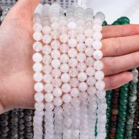 China Round Clear Quartz Bead Healing Crystal Beads For Jewelry Making for sale