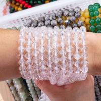 China Round Clear Quartz Bead Healing Crystal Beads For Jewelry Making for sale