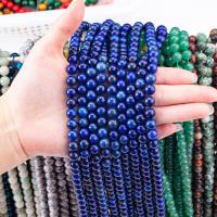 China Natural Lapis Lazuli Round Loose Beads 4-12mm Strands for DIY Jewelry Making for sale