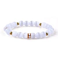 China Customizable 4mm-12mm Natural Cat's Eye Gemstone Bracelet with Elastic Design for Fashion Accessories for sale