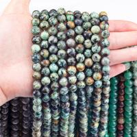 China Natural African Turquoise 8mm Round Loose Gemstone Beads for DIY Jewelry Making 15 inch Strand for sale