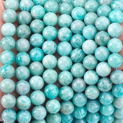 China 8mm Natural Tianhe Gemstone Beads 45cm Strand Blue Healing Crystal Stone for Jewelry Making for sale