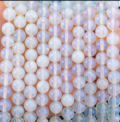 China Natural Opalite Loose Beads 4-12mm Round Gemstone Strands for Jewelry Making Healing for sale