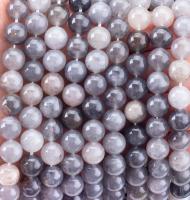 China Natural Grey Cloudy Quartz Loose Bead Strands 4-12mm Round Semi Precious Stone for DIY Jewelry Making for sale