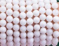 China Natural White Jade Loose Bead Strands 4-12mm Semi Precious Stone for DIY Jewelry Making for sale
